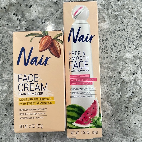 Nair | Hair | Nair Moisturizing Facial Hair Removal Cream And Nair Prep ...